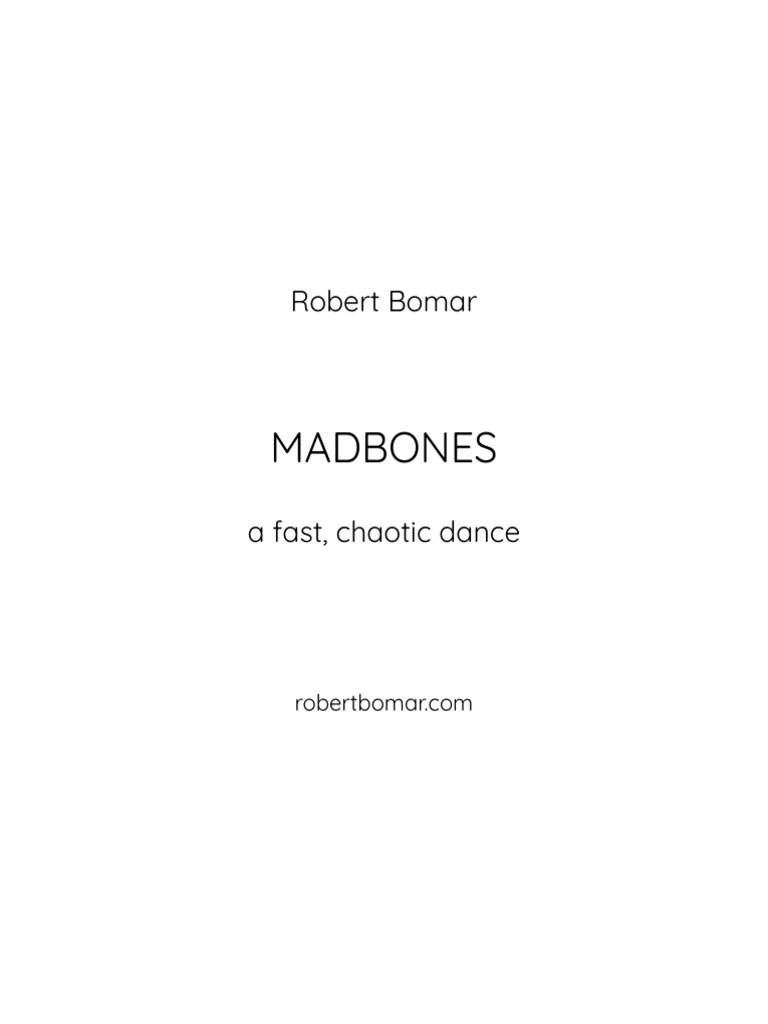 Madbones: Robert Bomar | PDF
