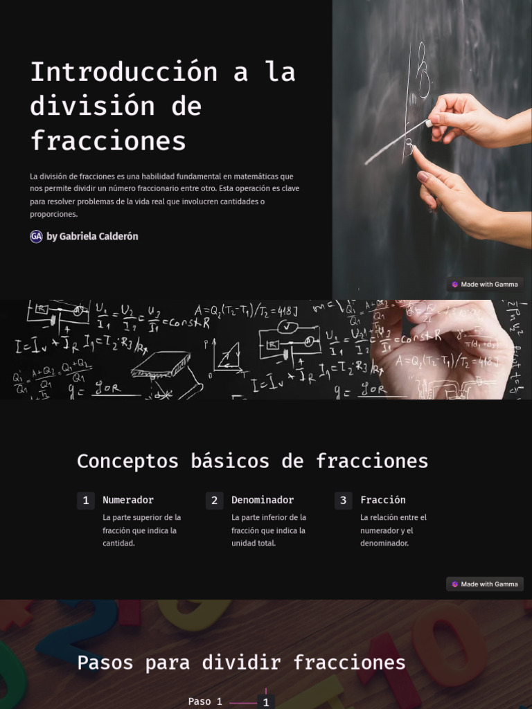 Introduccion A La Division de Fracciones | PDF | División (Matemáticas ...