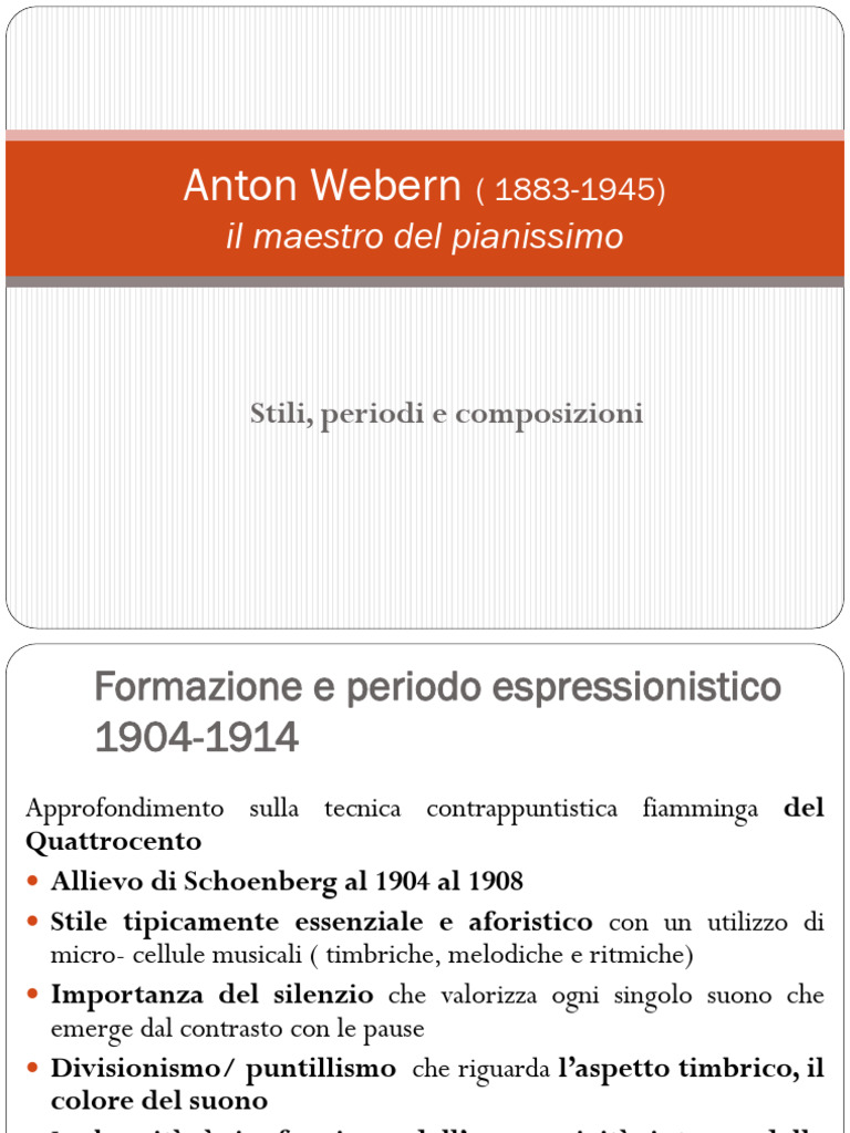 Webern e Serialismo Integrale Versione 19 | PDF