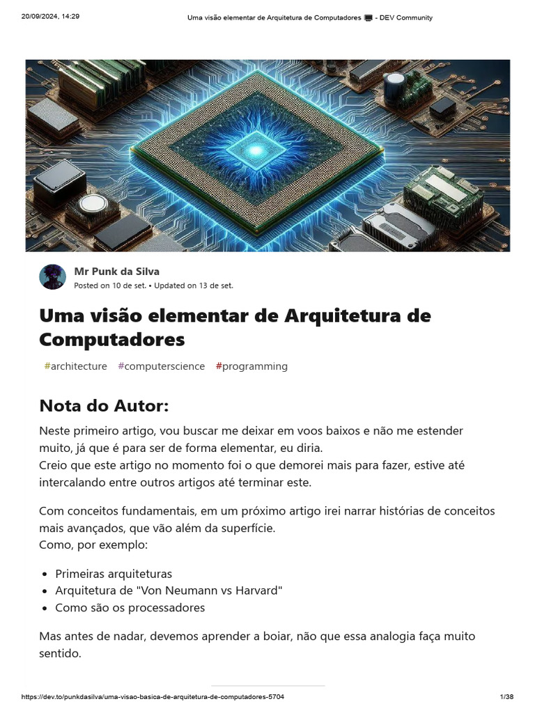 Arquitetura de Computadores | PDF