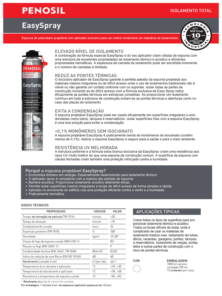 1050 PENOSIL EasySpray TDS PRT | PDF