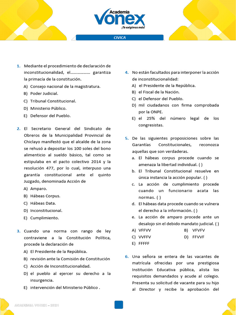 Civica Actividad) | PDF