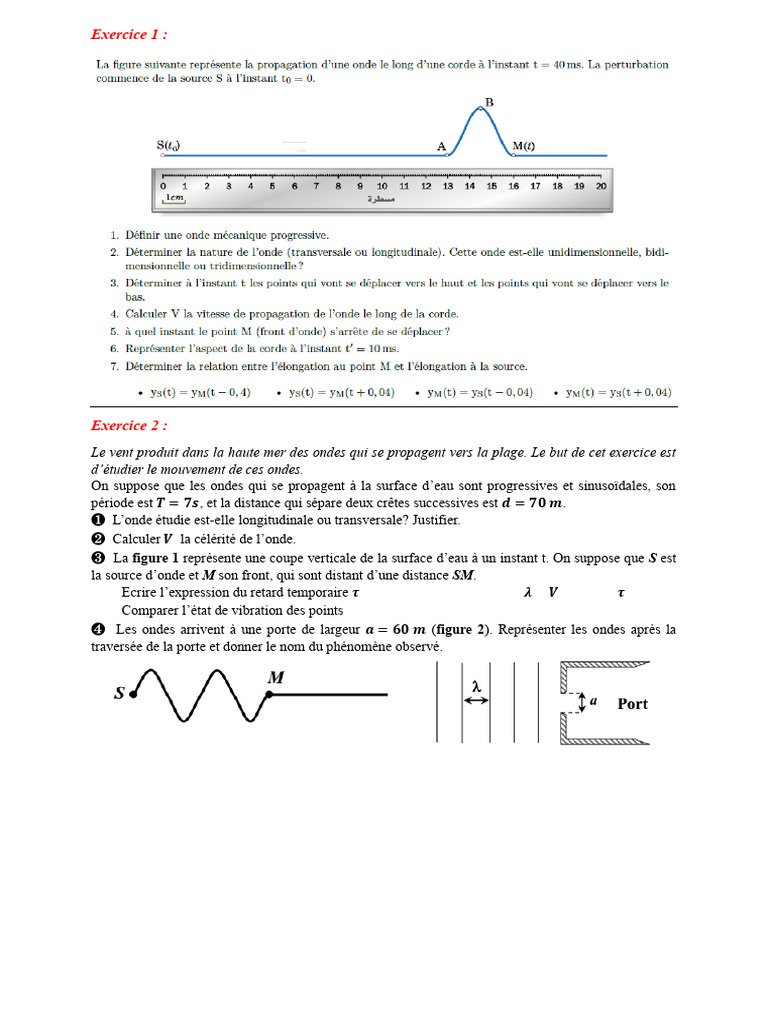 Exercice d'Application | PDF