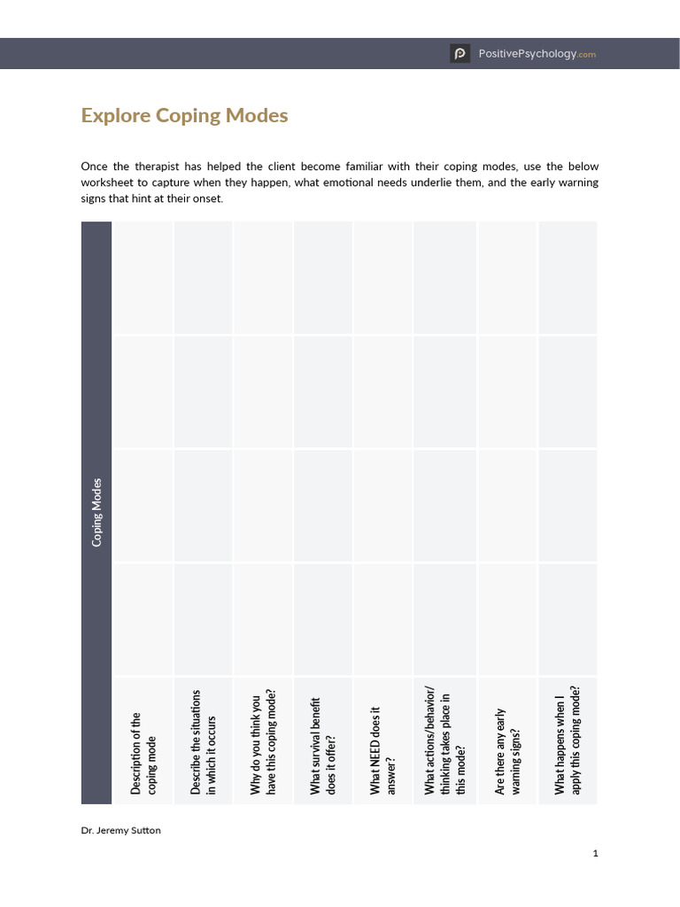 4 - Explore Coping Modes | PDF