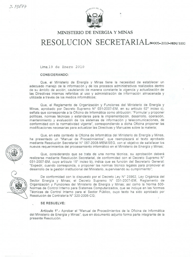 RS 005 2010 Seg | PDF