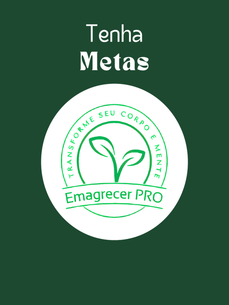 Tenha Metas | PDF