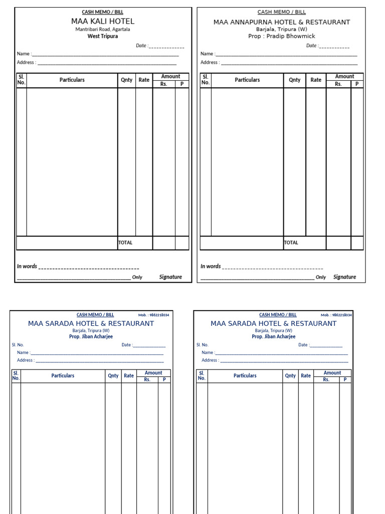 Fooding Bills | PDF