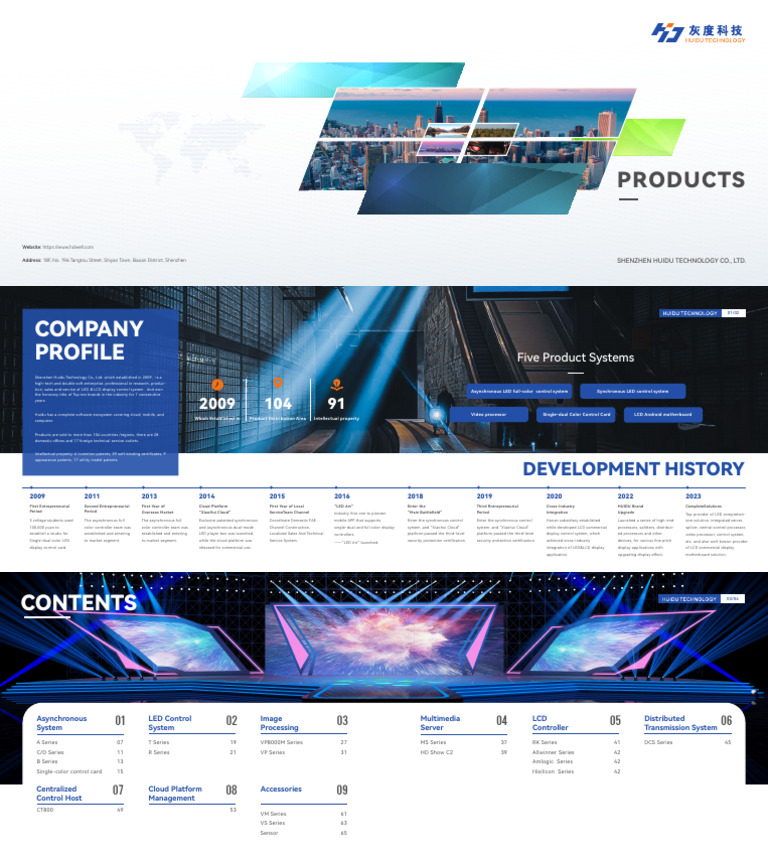 2024 Huidu Technology Product Catalog | PDF