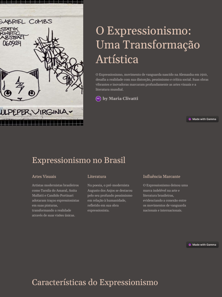 O Expressionismo Uma Transformacao Artistica | PDF