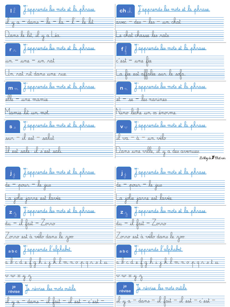 J'apprends Les Mots Et Les Phrases P1 Pilotis 2019-Chat Noir | PDF