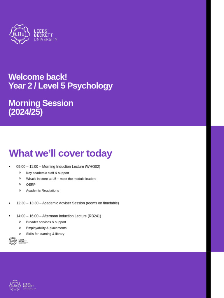 2425 L5 Induction - AM Session STUDENT | PDF