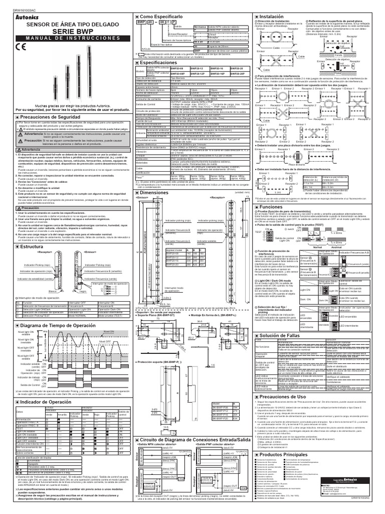Autonics BWP Esp Manual | PDF