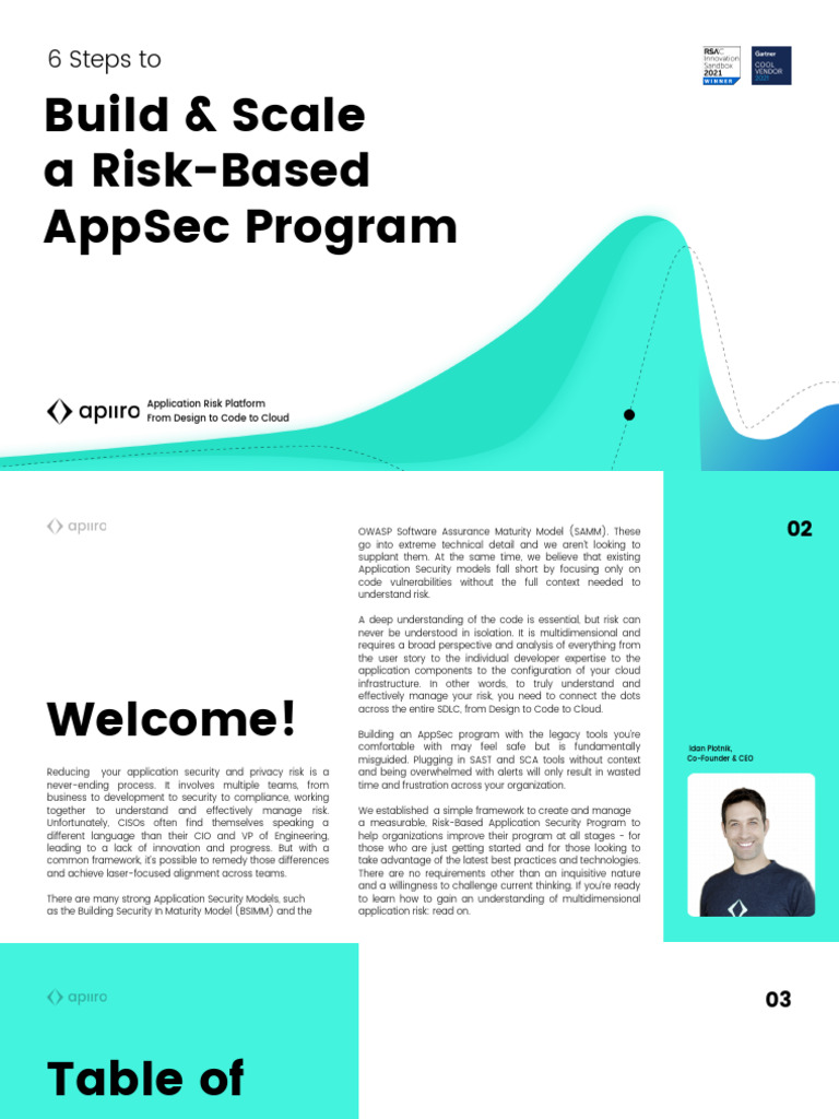 Steps To Build Risk Based AppSec Program | PDF | Vulnerability (Computing) | Risk