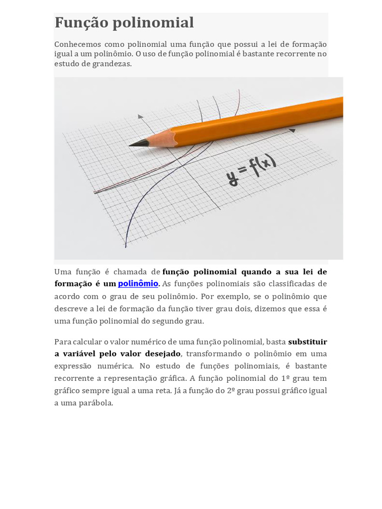 Função Polinomial | PDF