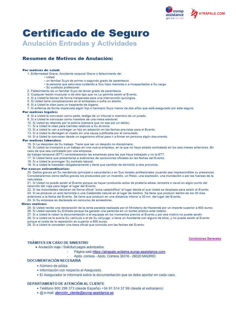 Resumen Atrapalo Anulacion Entradas Es (8iy) | PDF