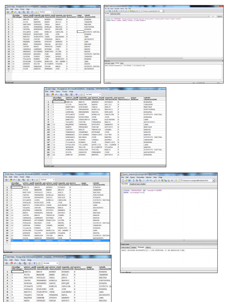 Secuencia de Ejercicios BD | PDF