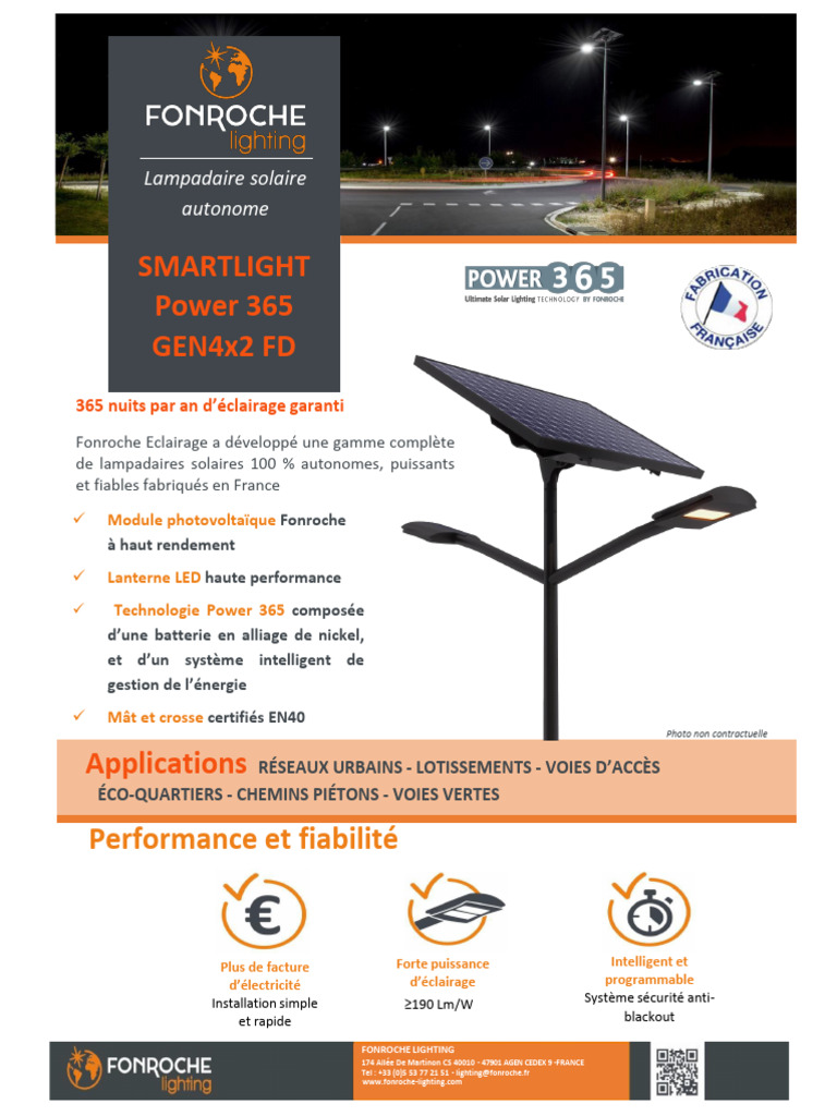 Fiche Technique SMARTLIGHT Power 365 GEN4x2 FD | PDF