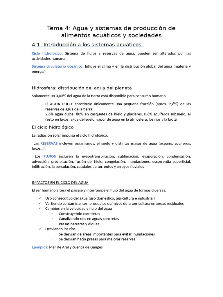 Tema 4 Sistemas Ambientales IB | PDF