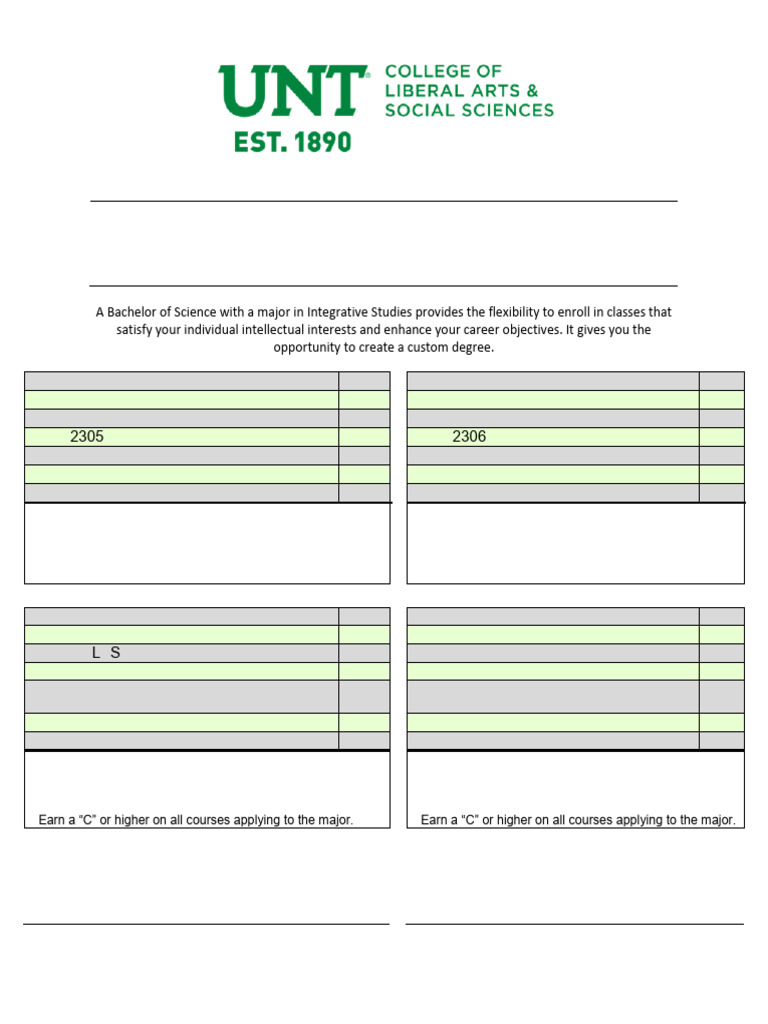 Integrative Studies BS Academic Map | PDF