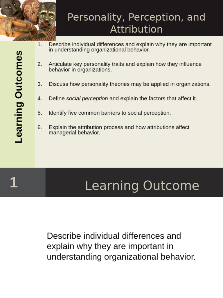 Personality, Perception, Attribution | PDF