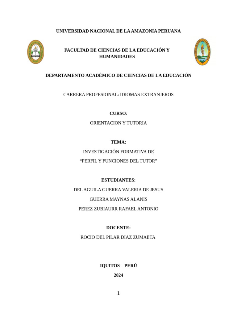 G6 OyT Perfil y Funciones Del Tutor | PDF