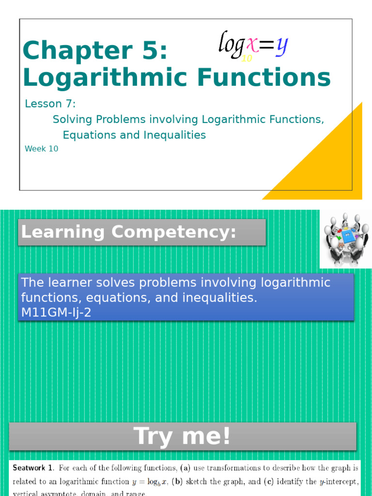ch5 Lesson-7 Logarithms 2024 | PDF