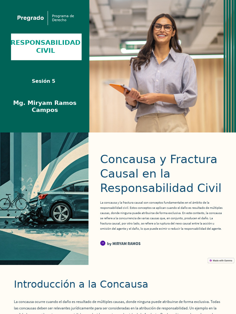 Concausa y Fractura Causal en La Responsabilidad Civil | PDF