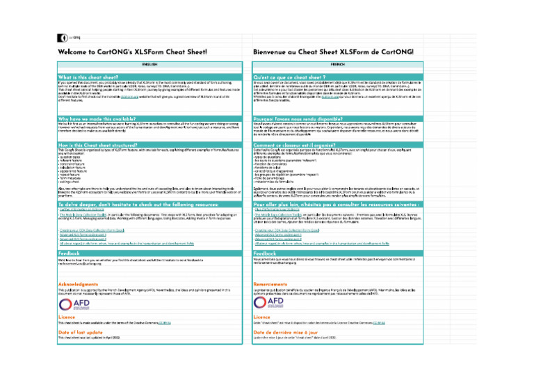 Overview XLSForm | PDF