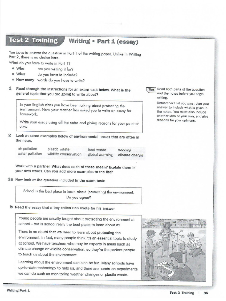 Test 2 Trainer For Schools Writing | PDF