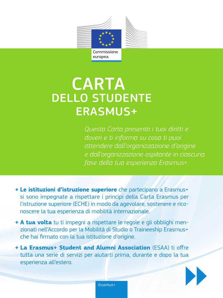Carta Studente Erasmus | PDF