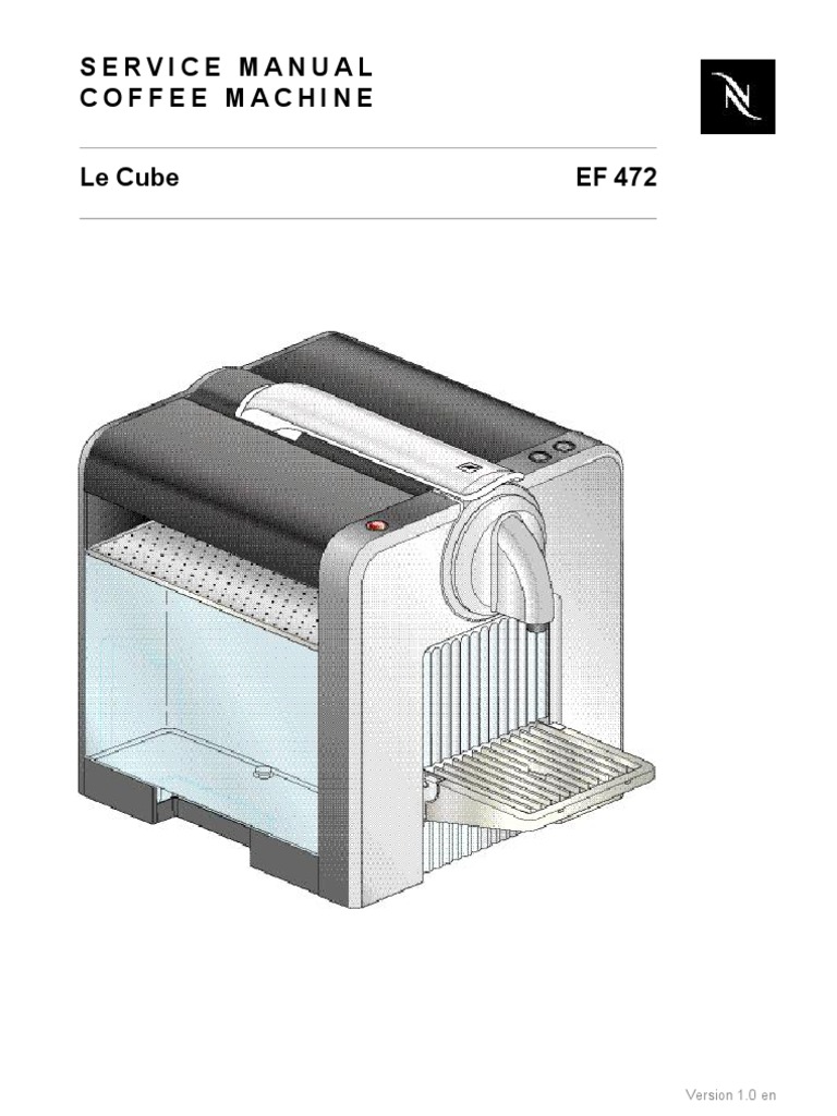 Krups Cube Nespresso Service Manual Xn5005 Manual | PDF | Valve | Switch