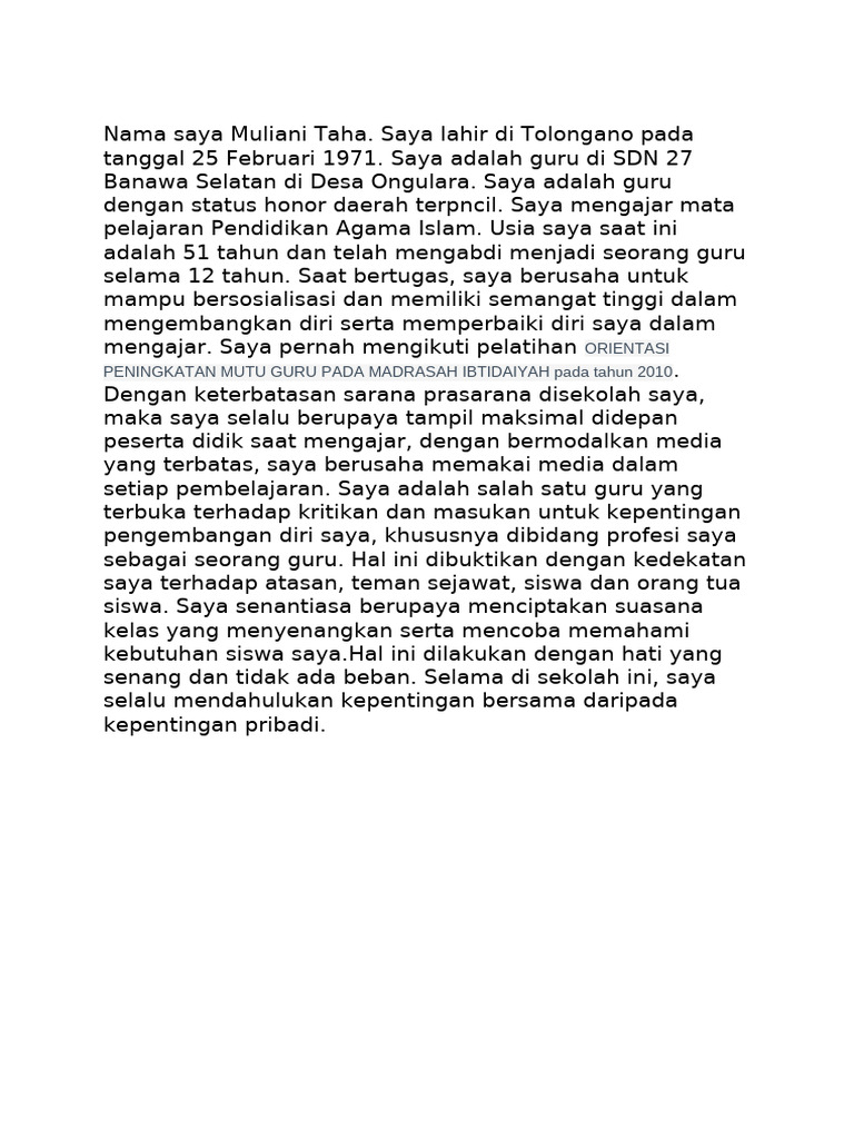 Esay PPPK Muliani | PDF