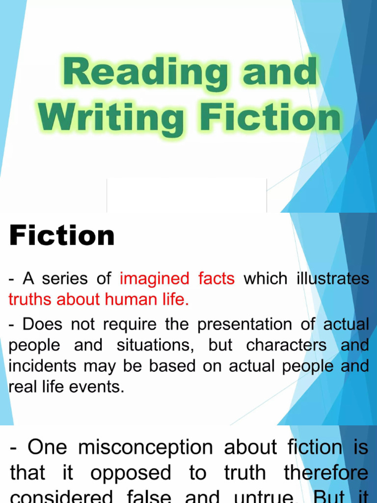 Reading and Writing Fiction | PDF