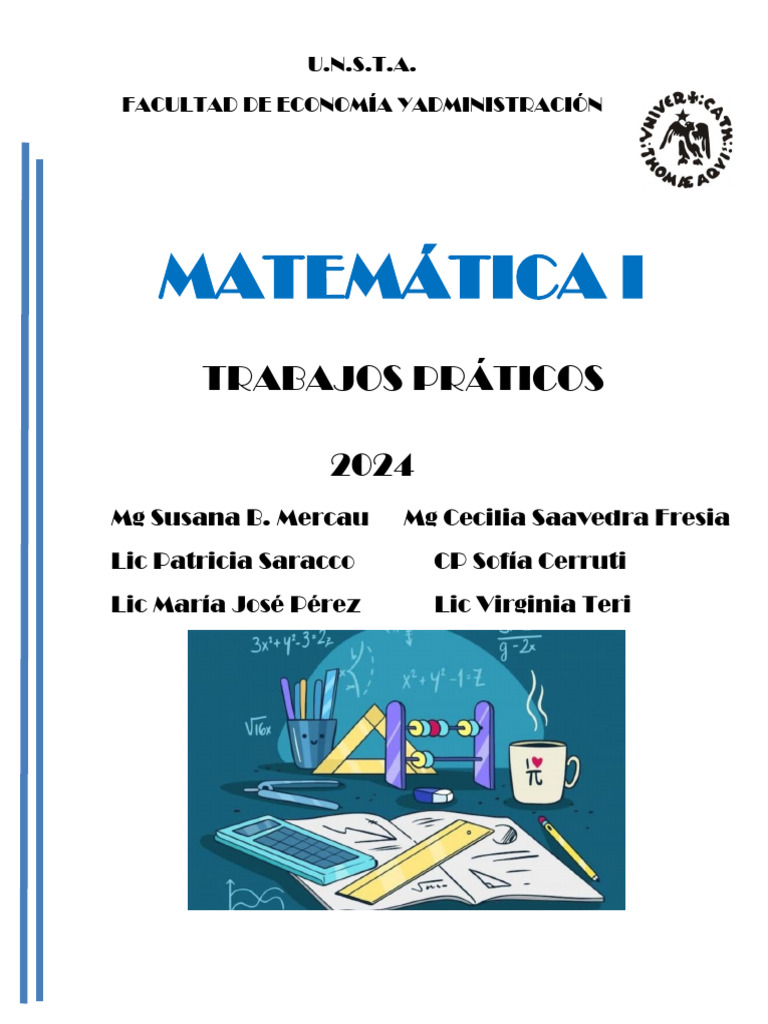 Trabajos Practicos Matemat 1 2024 | PDF