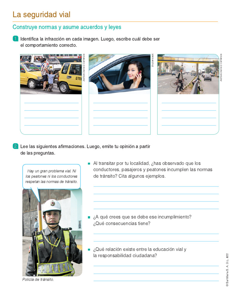 Normas de Seguridad Vial y Comportamiento | PDF