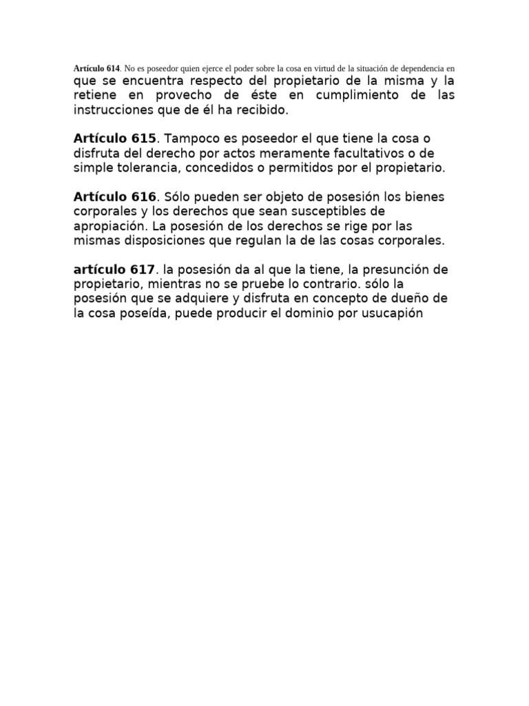 Artículo 614 | PDF