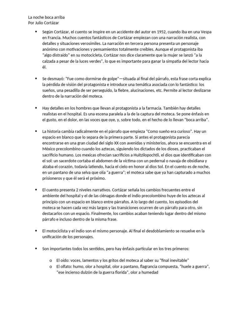 La Noche Boca Arriba | PDF | Libros para adolescentes | Ficción general