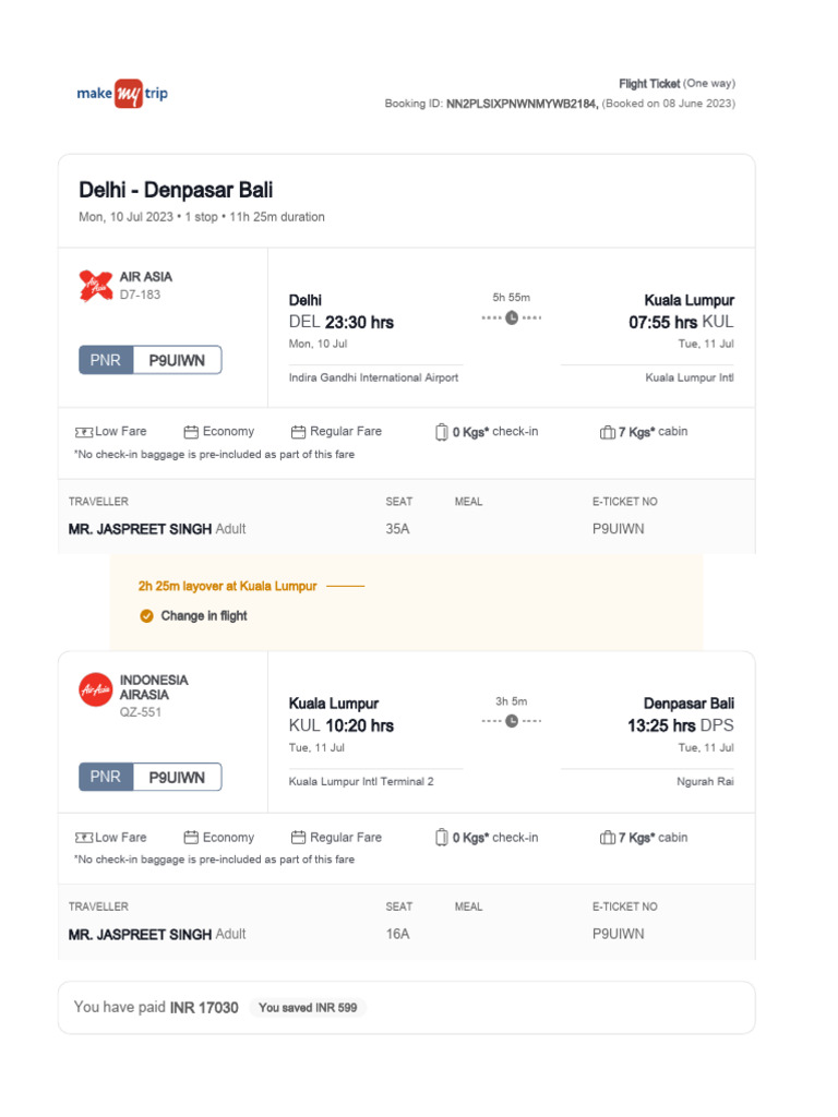 NN2PLSIXPNWNMYWB2184 ETicket | PDF