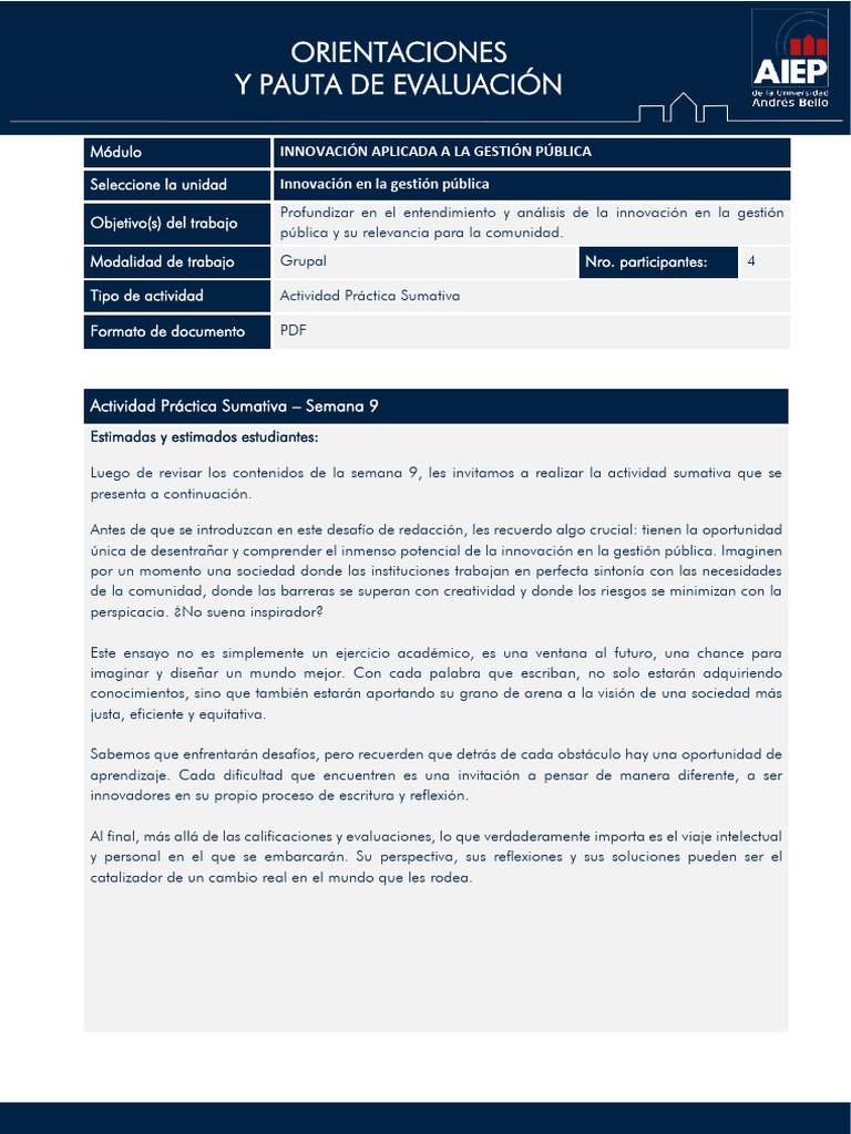 Pauta Innovacion | PDF