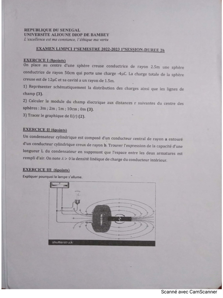 Correction Examen Électrostatiq Session 1 | PDF