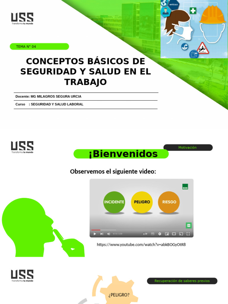 Tema 04. Conceptos Basicos de Seguridad y Salud en El Trabajo | PDF