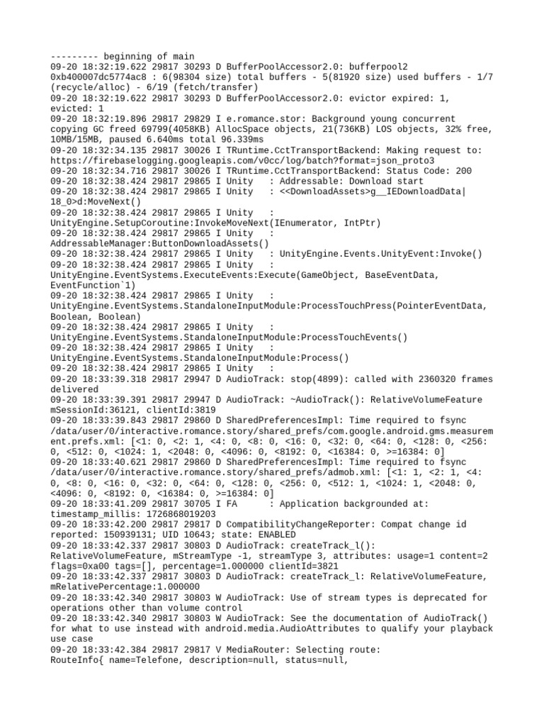 Mod Menu Log - Interactive - Romance.story | PDF