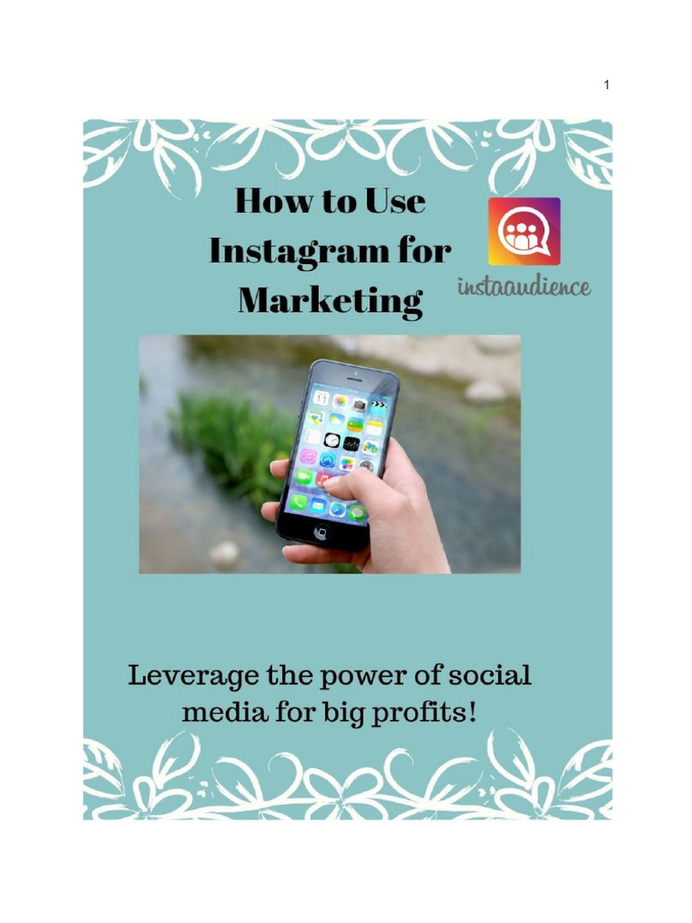 How To Use Instagram For Marketing | PDF
