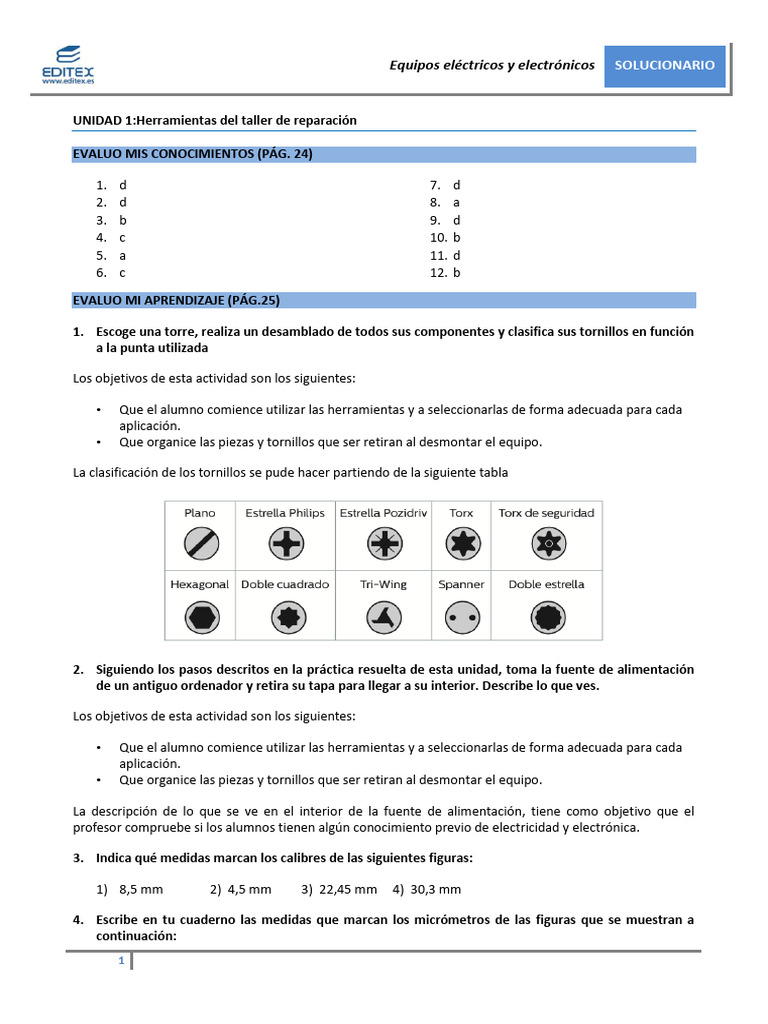 Solucionario EEE 2022 - U01 PDF | PDF