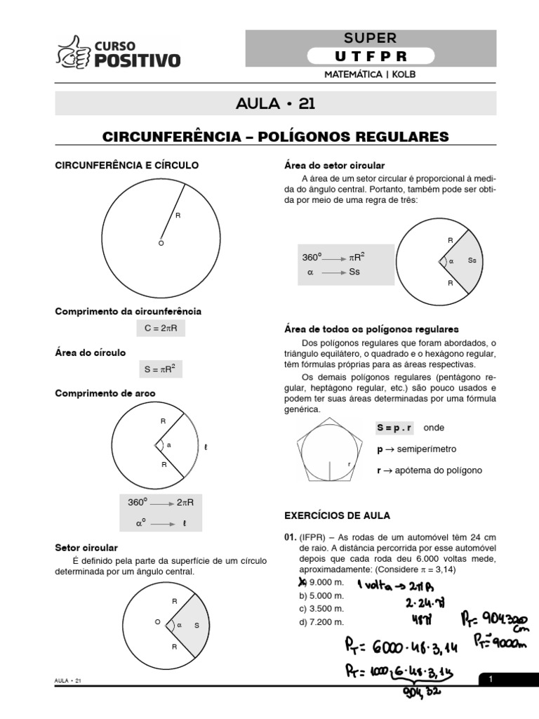 Matematica Aula 21 Kolb Utfpr | PDF
