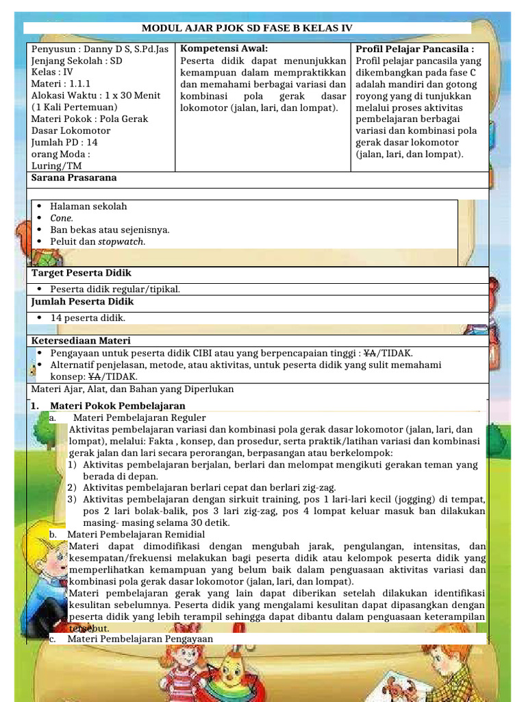 Modul Ajar PJOK | PDF | Política de indonesia | Indonesia