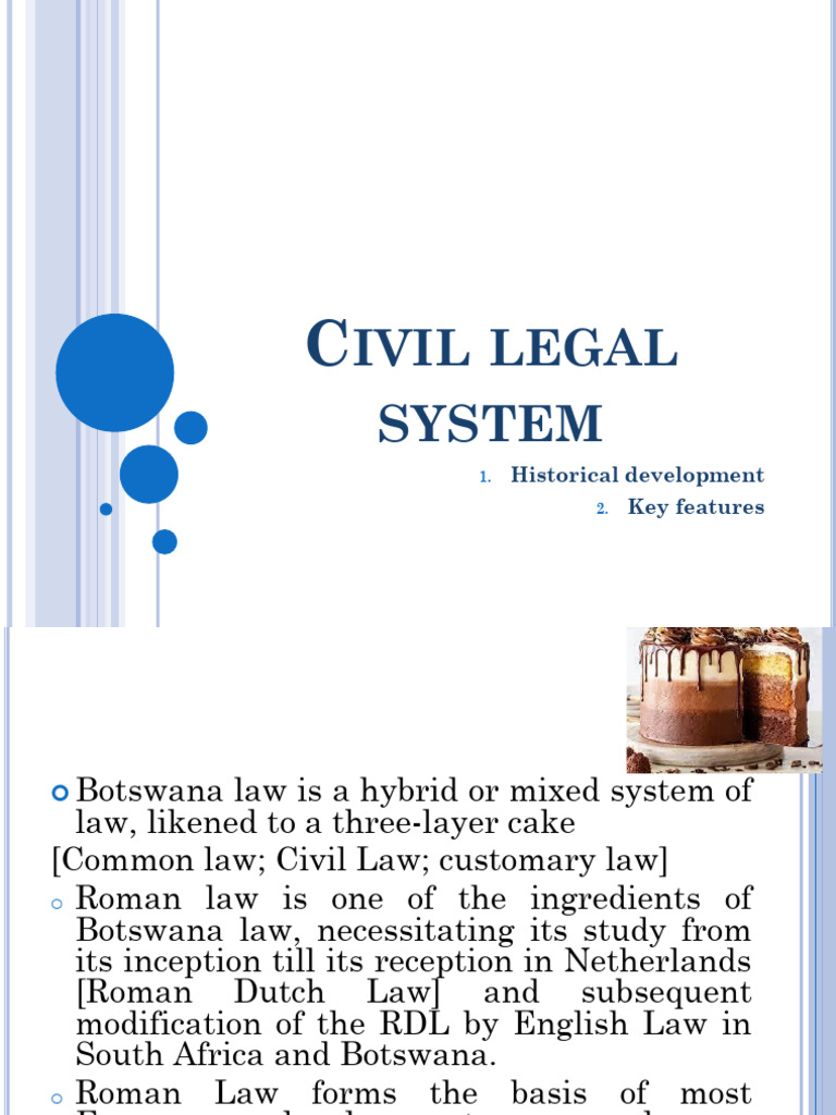 Civil Law System 1 | PDF