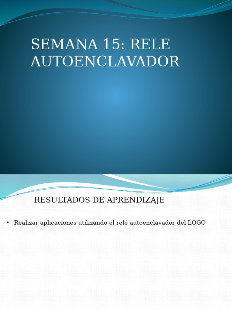 Tema15 - Relé Con Autoenclavamiento (Biestable) | PDF