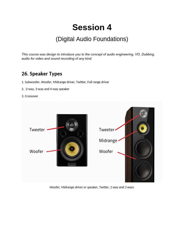Session 4 (Digital Audio Foundations) | PDF