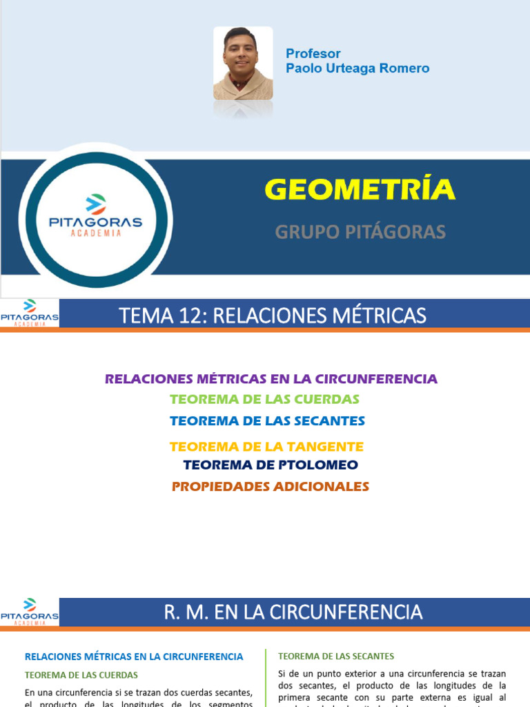 UB2TA0203-GE-T12 - RELACIONES MTRICAS (Relaciones Mtricas en La ...